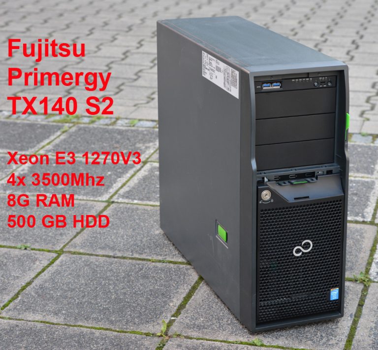 Server 64-Bit 4xCORE FSC Primergy TX140 S2 500GB SATA RAID 8GB | ComCurrent