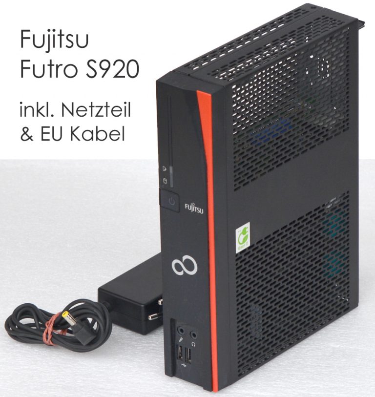 Fujitsu Futro S920 AMD GX-415GA 64-Bit CPU 4GB DDR3 4GB SSD mSATA 2x RS ...