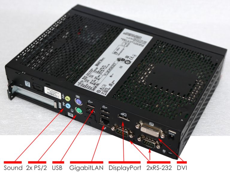 Fujitsu Futro S920 AMD GX-415GA 64-Bit CPU 4GB DDR3 4GB SSD mSATA 2x RS ...