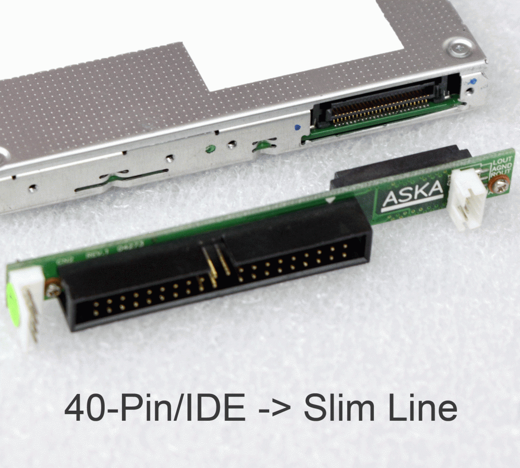 40-Pin Adapter auf Slim Line 40Pin 40 Pin für Floppy CD RW Laufwerk ...