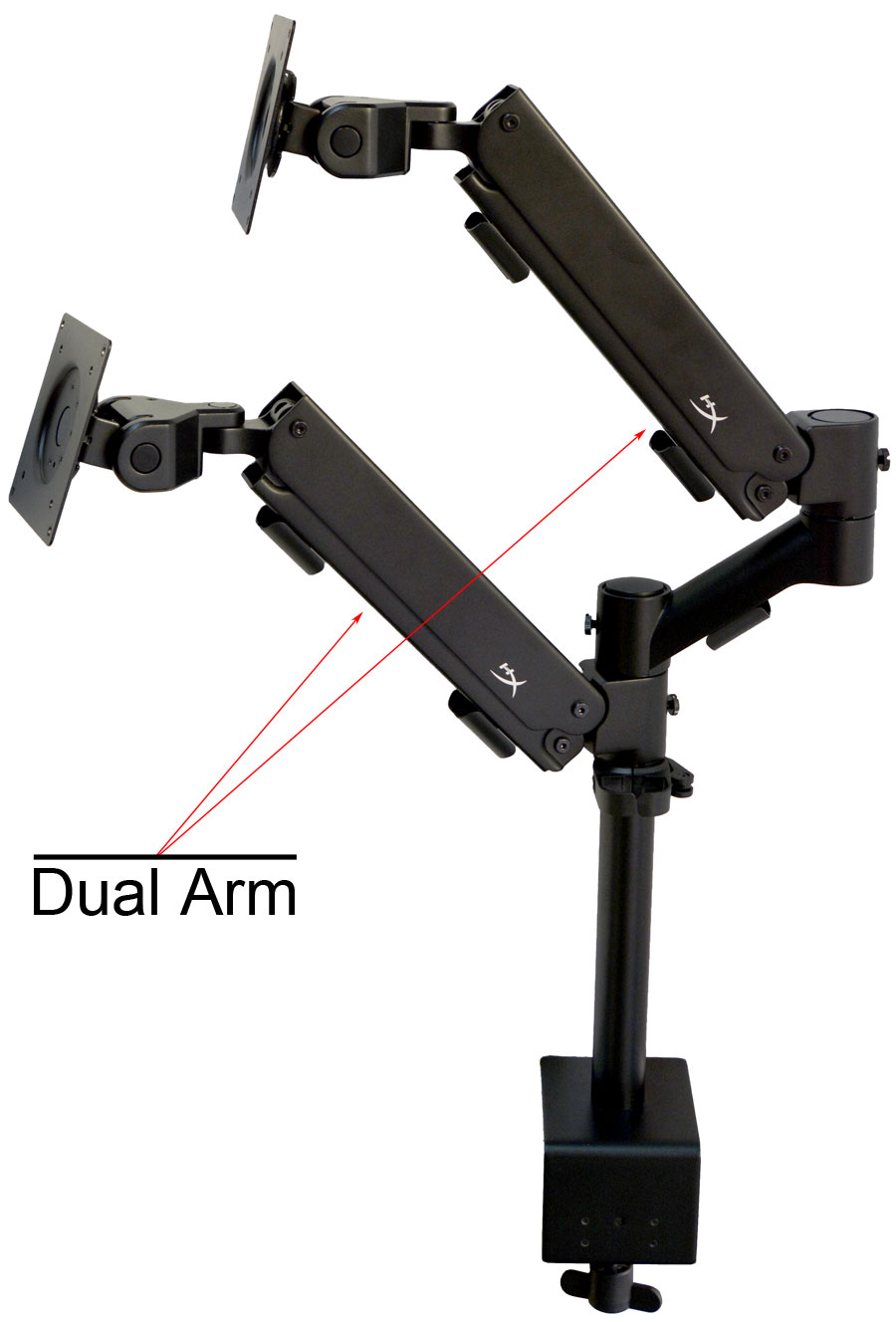 Hochwertiger Dual Monitorarm für 2 Monitore von Hyper X Armada bis 32 ...